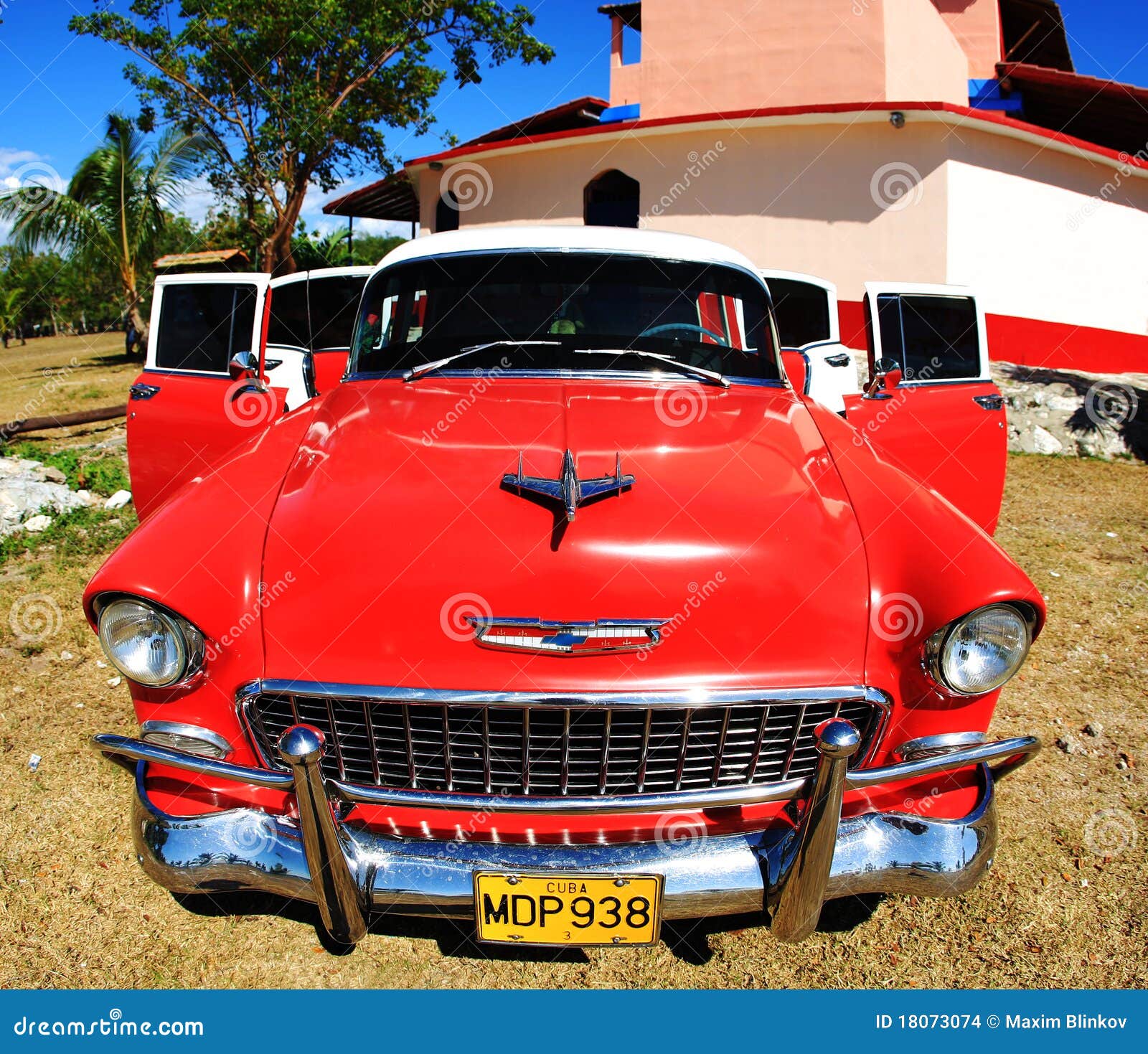 A Classic Old Car is Red Color Editorial Stock Image - Image of wheel ...