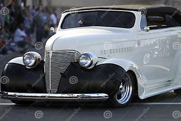 Classic Old Car: White Convertible Stock Photo - Image of chevrolet ...