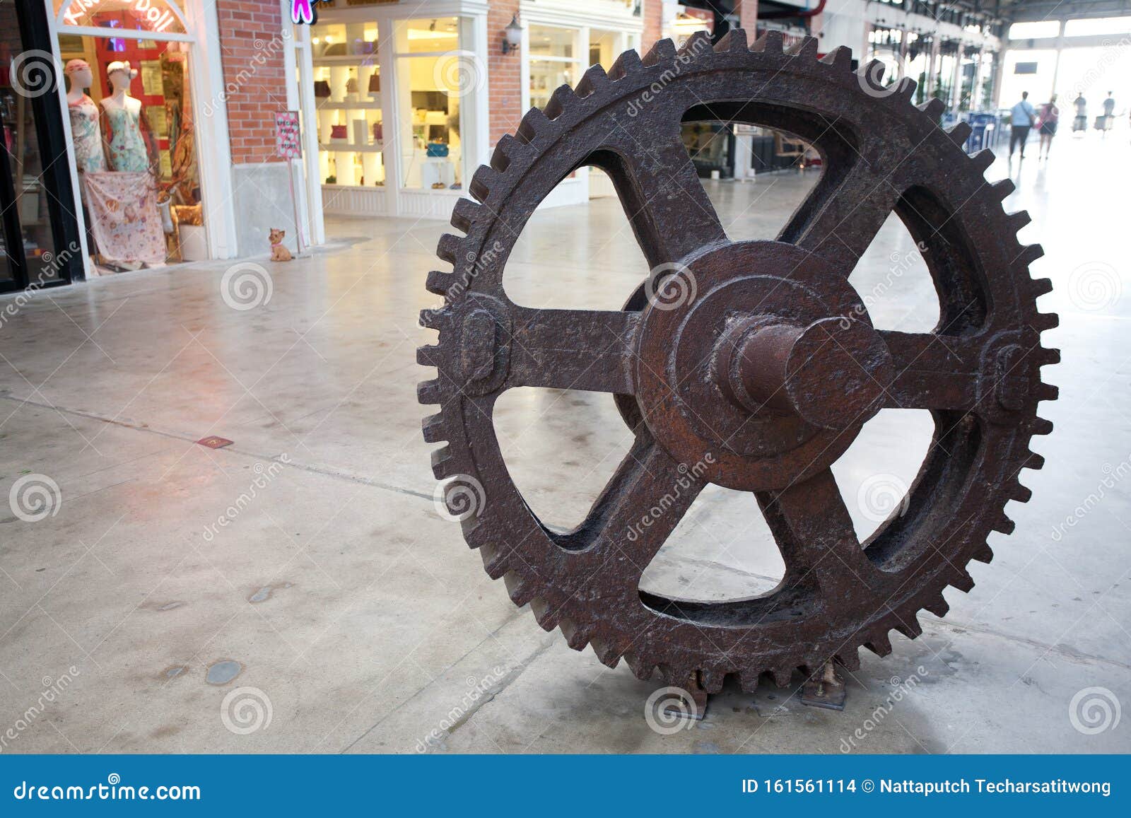 Old giant cog wheels editorial stock image. Image of industrial - 161561114