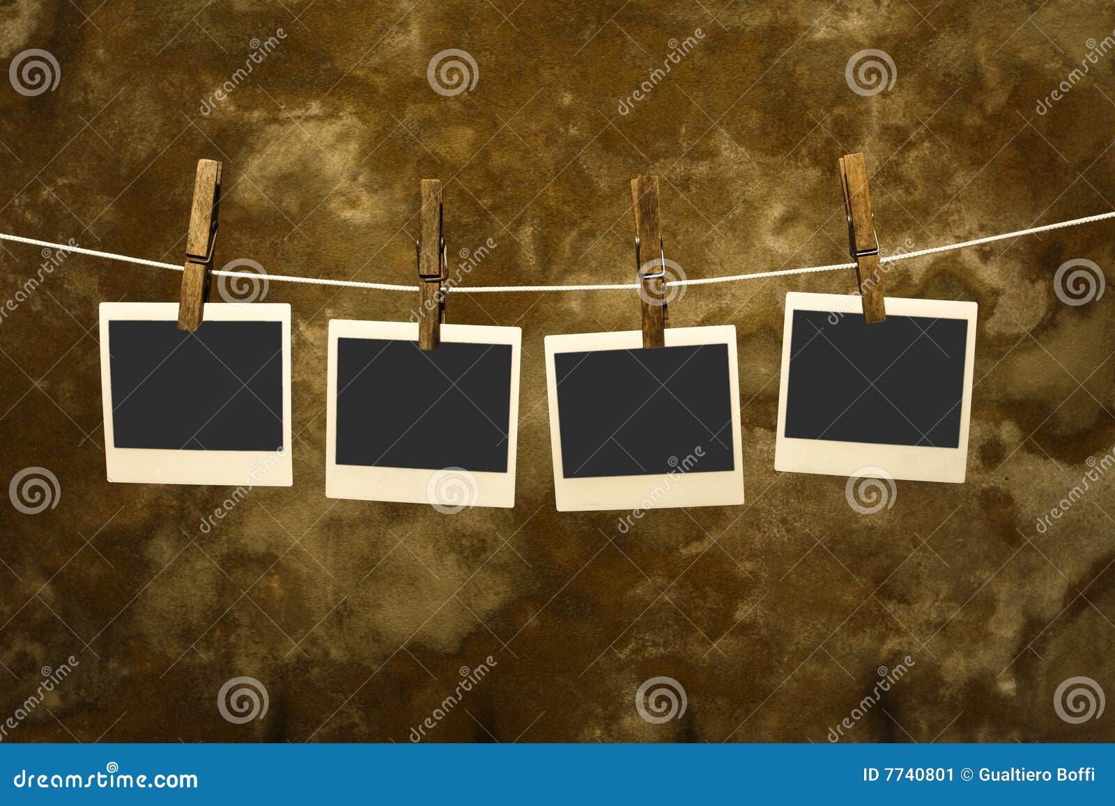 Classic Old Polaroid Photo with Grunge Background Stock Image - Image ...