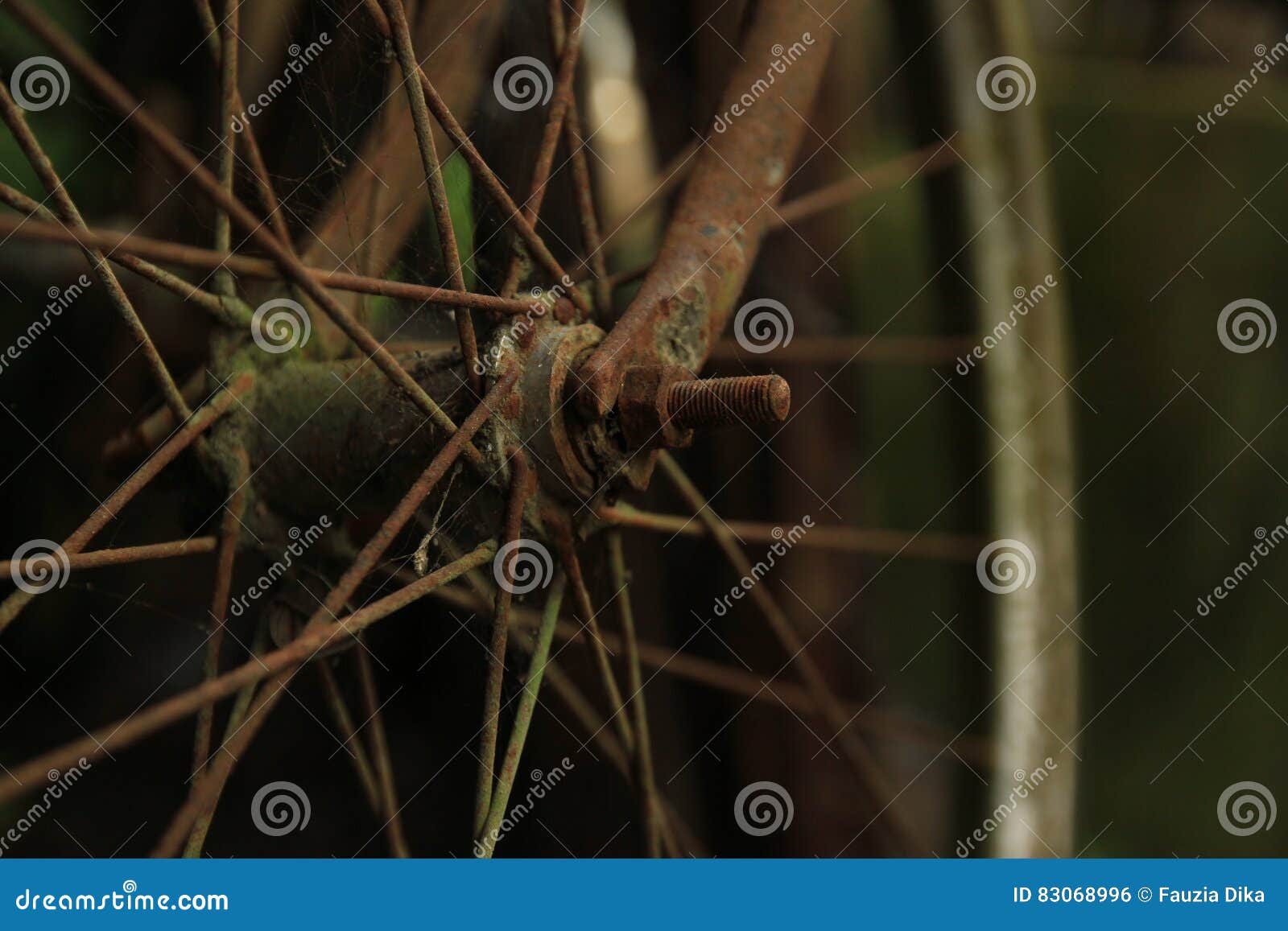 Classic Old Rusty Bicycle Wheels Stock Photo - Image of texture, nature ...