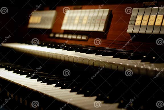 Classic organ keyboard stock photo. Image of instrument - 17265236