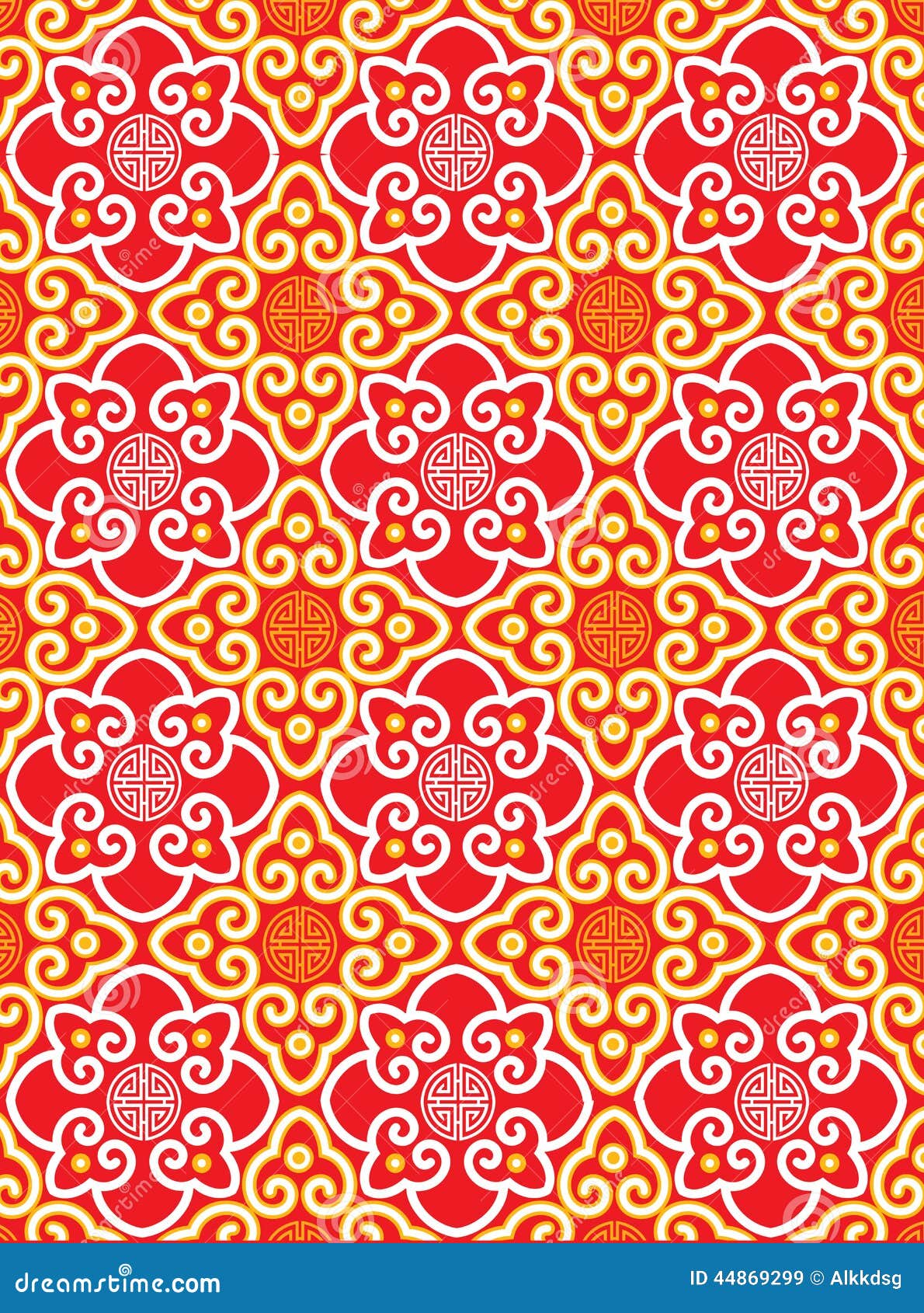 Classic oriental pattern stock vector. Illustration of graphic - 44869299