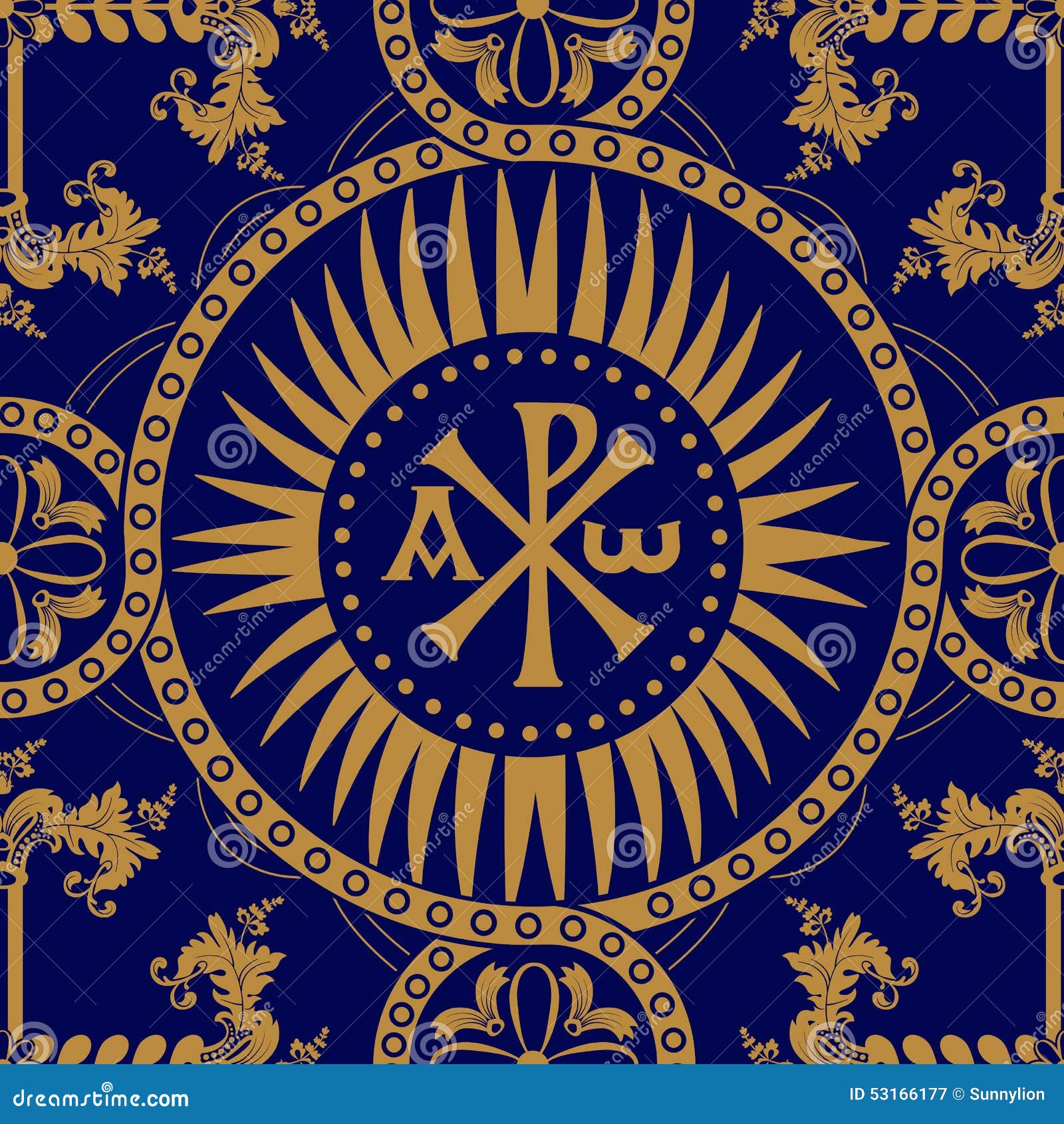 Classic Orthodox Seamless Pattern Stock Vector - Illustration of ...