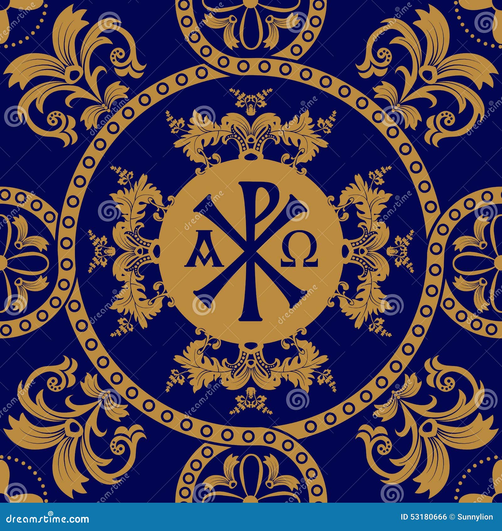 Classic Orthodox Seamless Pattern Stock Vector - Illustration of ...