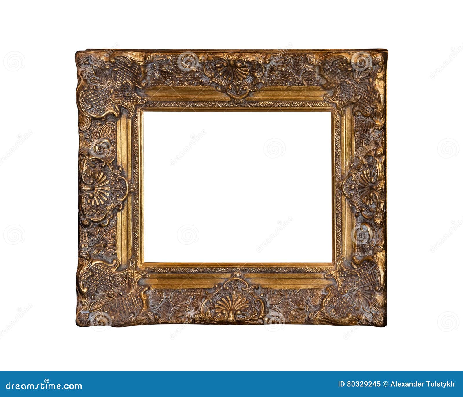 Classic Painting Canvas Frame Isolated Stock Image - Image of deco ...