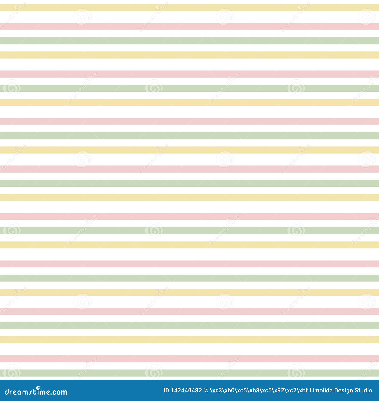 Classic Pastel Lines Stripes Seamless Vector Pattern. Horizontal Lines ...