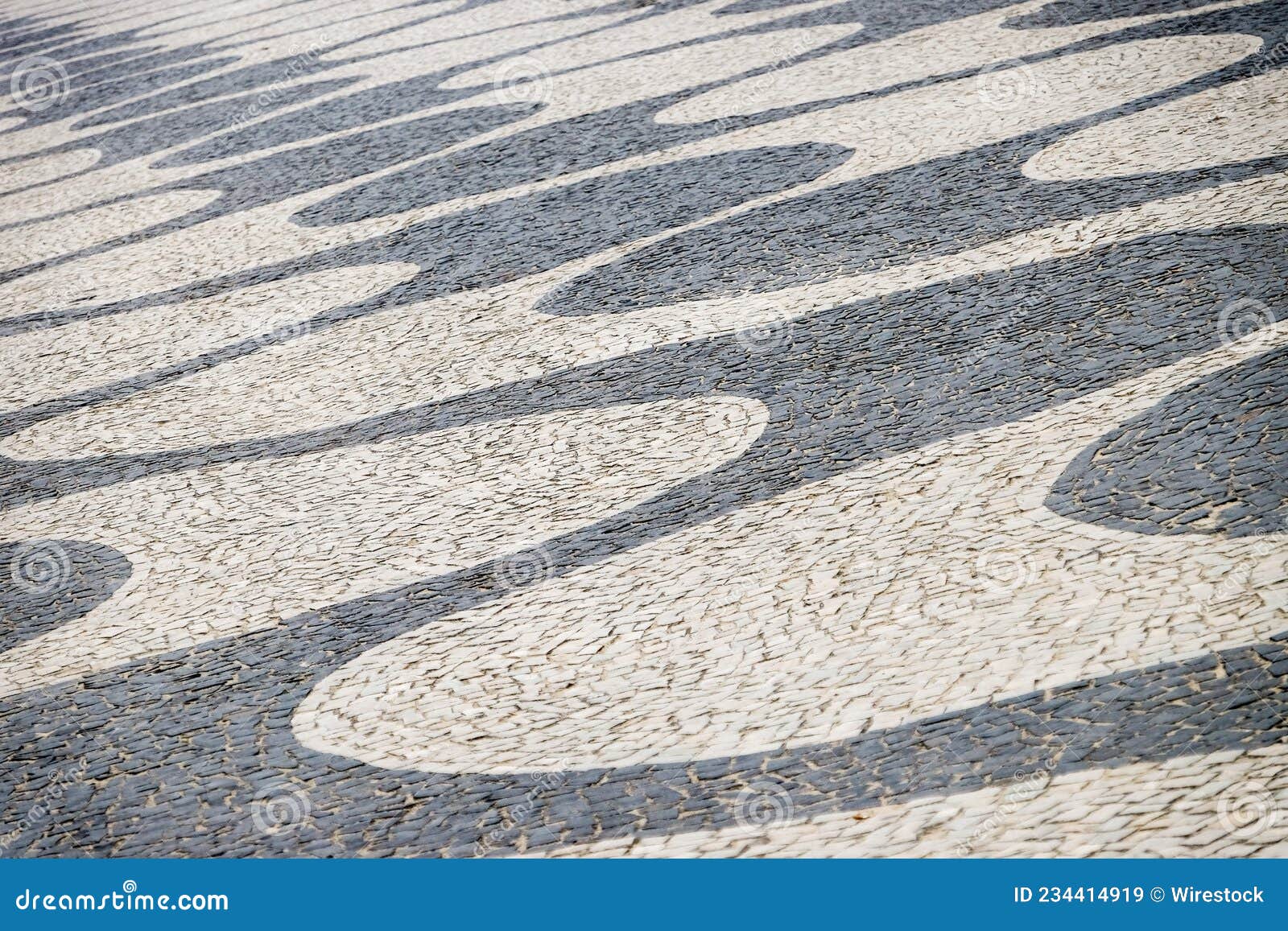 Classic Pattern of Copacabana in Rio De Janeiro, Brazil Stock Image ...