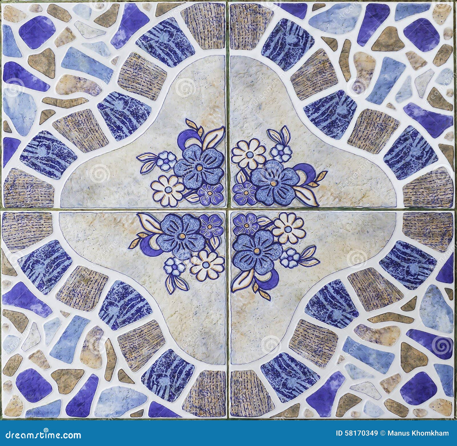 Classic Pattern Floor Tiles Stock Image - Image of construction ...