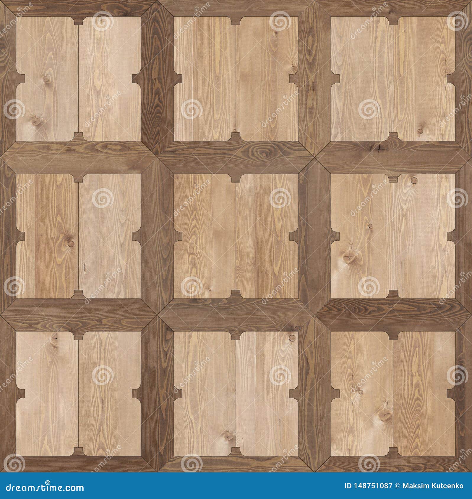 Classic Pattern Parquet of Natural Wood Seamless Texture Stock Image ...