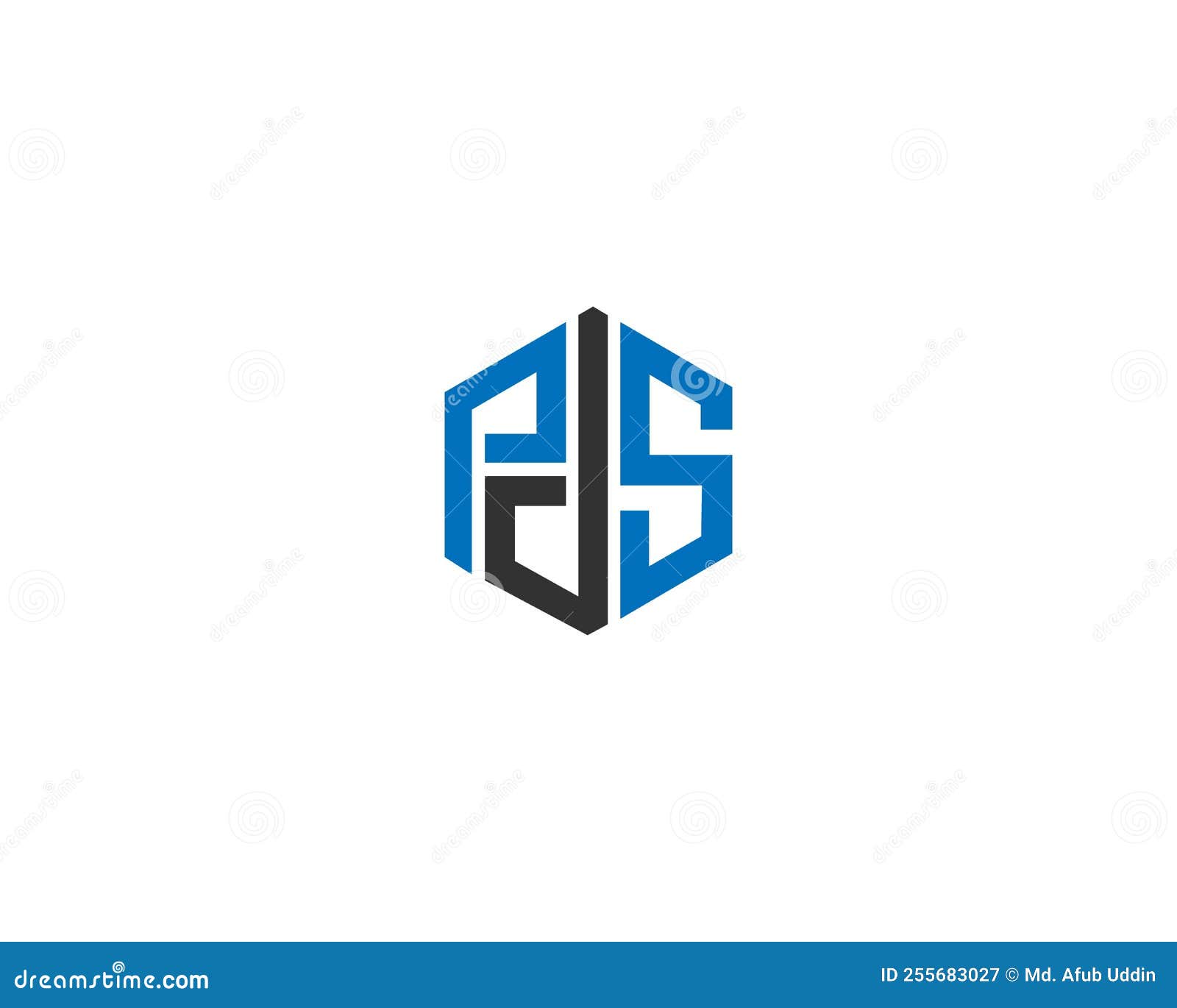 Classic PDS Letter Initial Logo Design Stock Vector - Illustration of ...