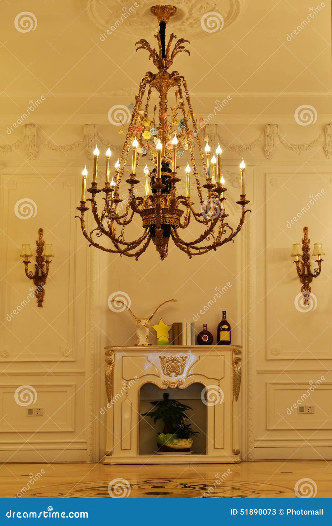 Classic Pendent Lighting at Night Stock Image - Image of electrical ...