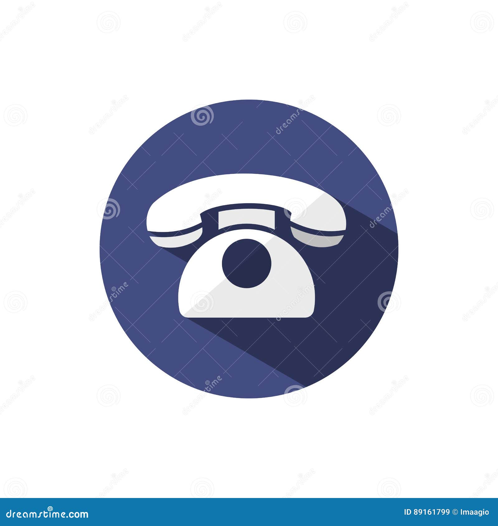 Classic phone icon stock vector. Illustration of talk - 89161799