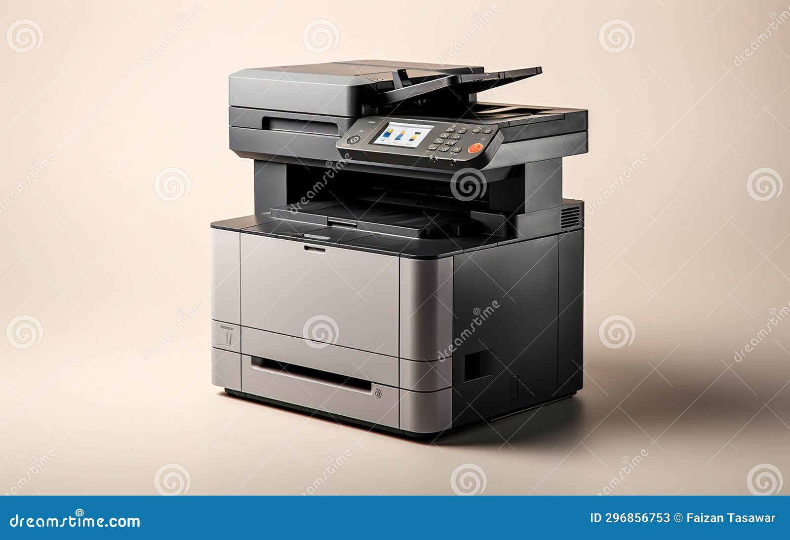 Classic Photocopier Machine on White -Generative Ai Stock Illustration ...