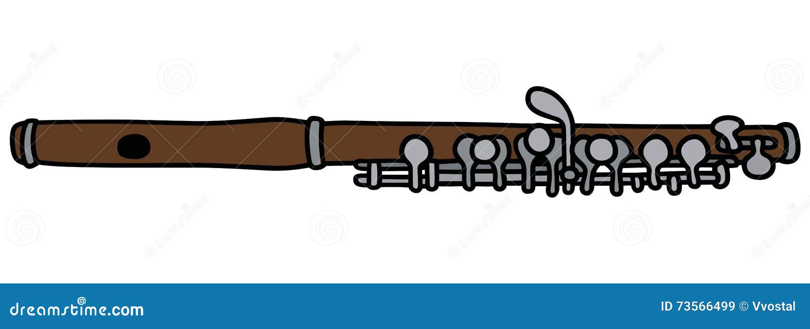 Classic piccolo stock vector. Illustration of piccolo - 73566499