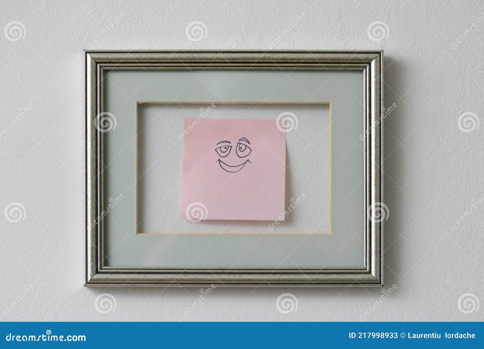 Classic Picture Frame and Paper Notes Stock Image - Image of frame ...