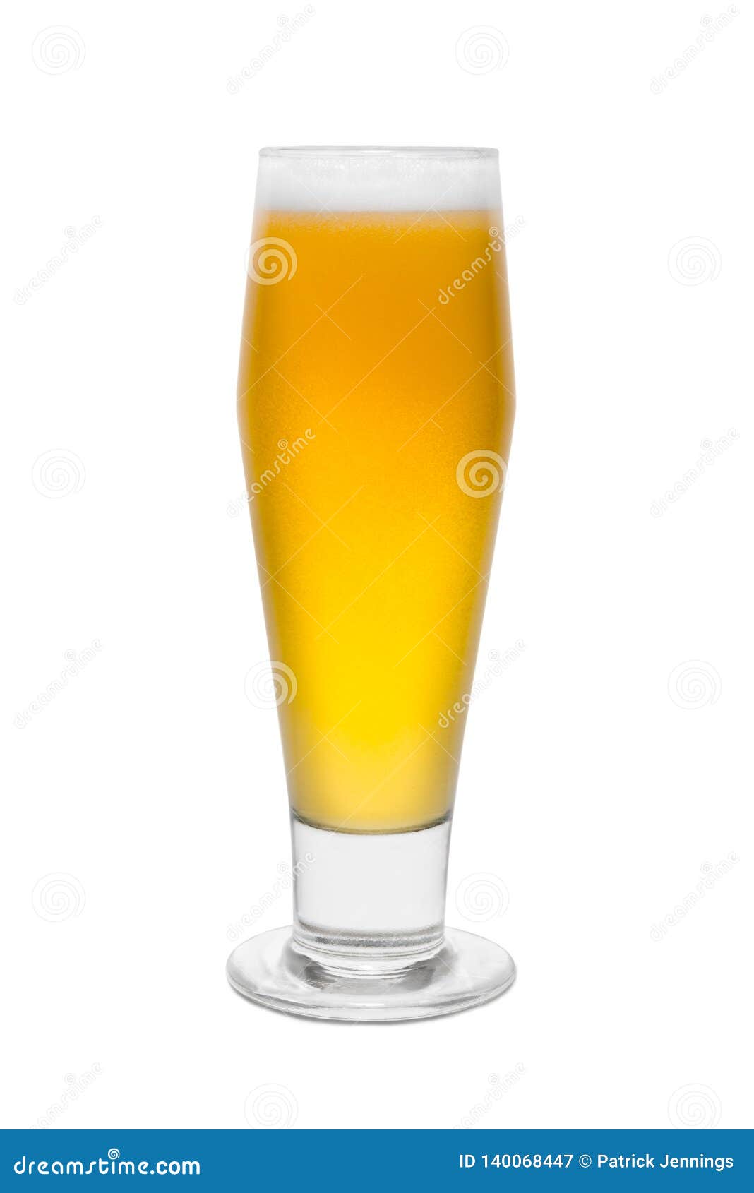 Classic Pilsner Beer, with Foam Top 1 Stock Image - Image of bottle ...