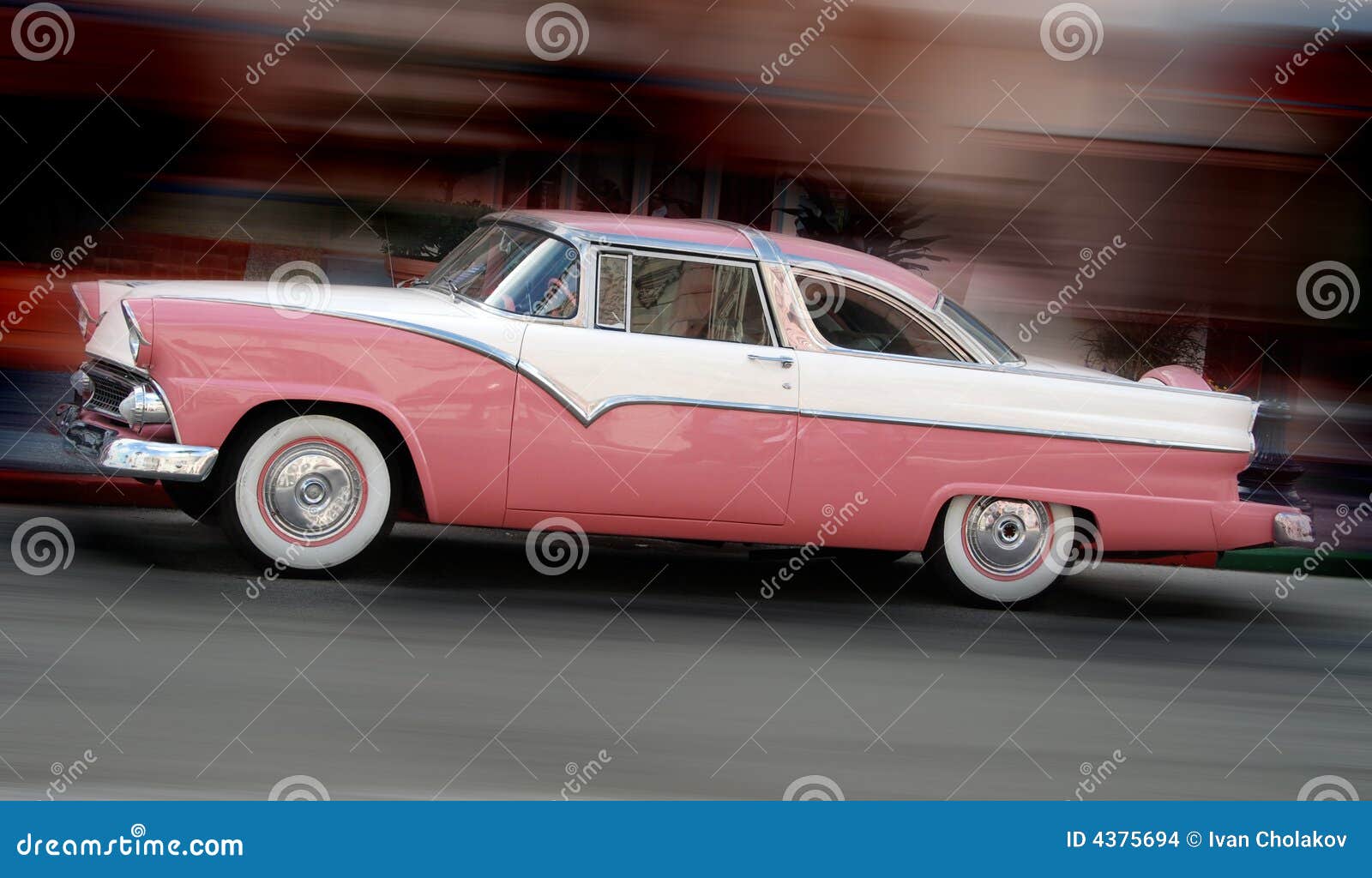 Classic pink car stock photo. Image of cadillac, americana - 4375694