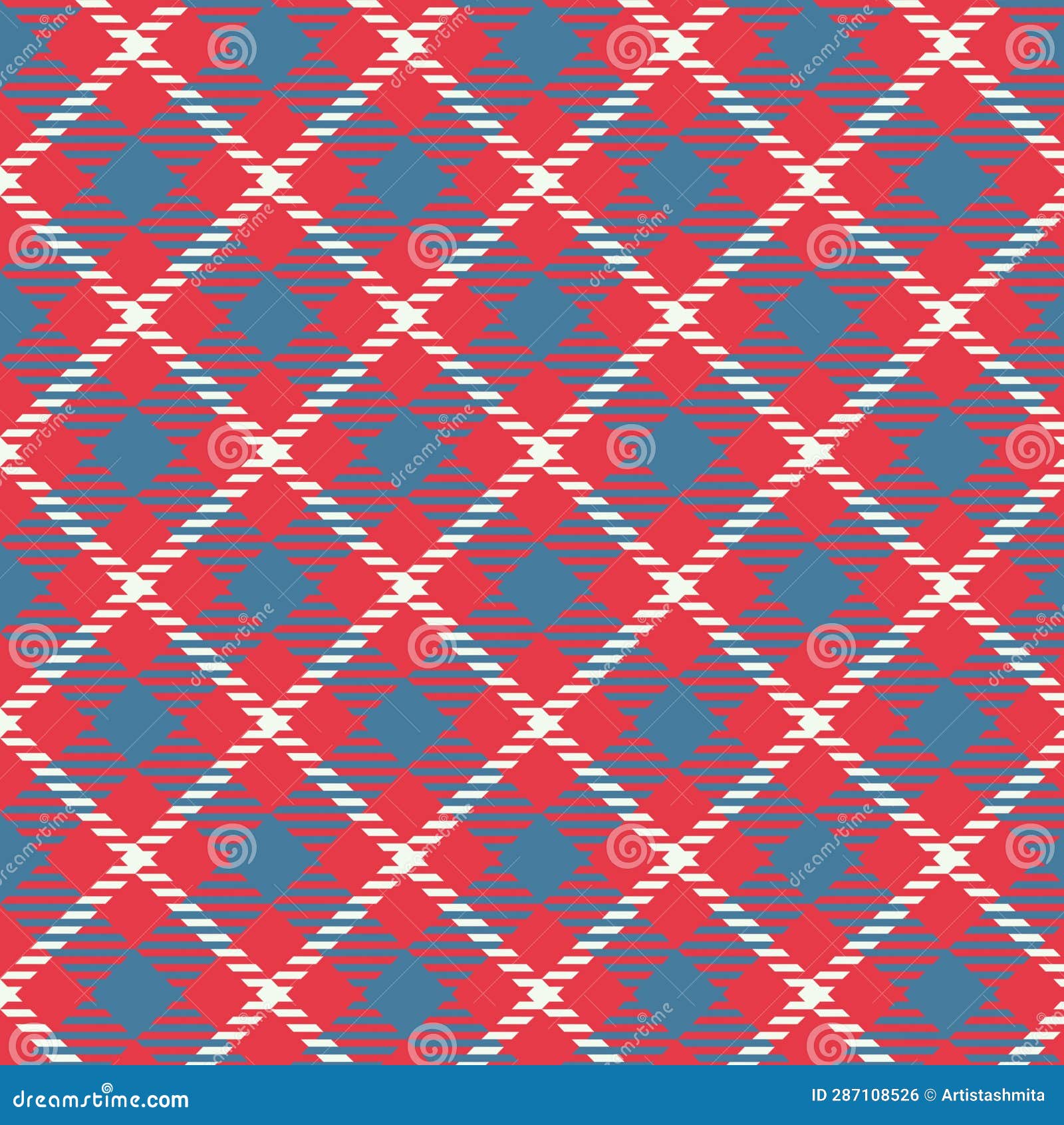 Plaid Tartar or Tart Pattern Stock Illustration - Illustration of tart ...