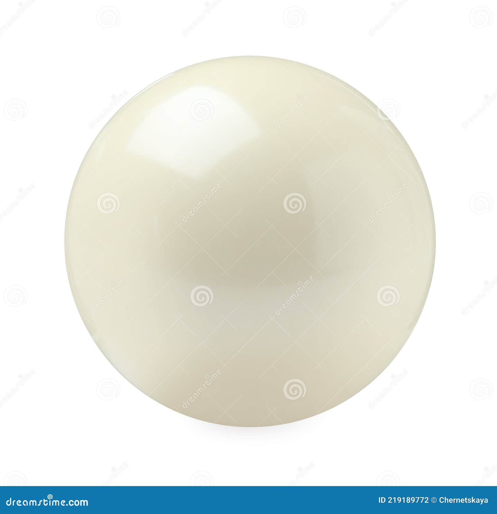 Classic Plain Billiard Ball Isolated on White Stock Photo - Image of ...