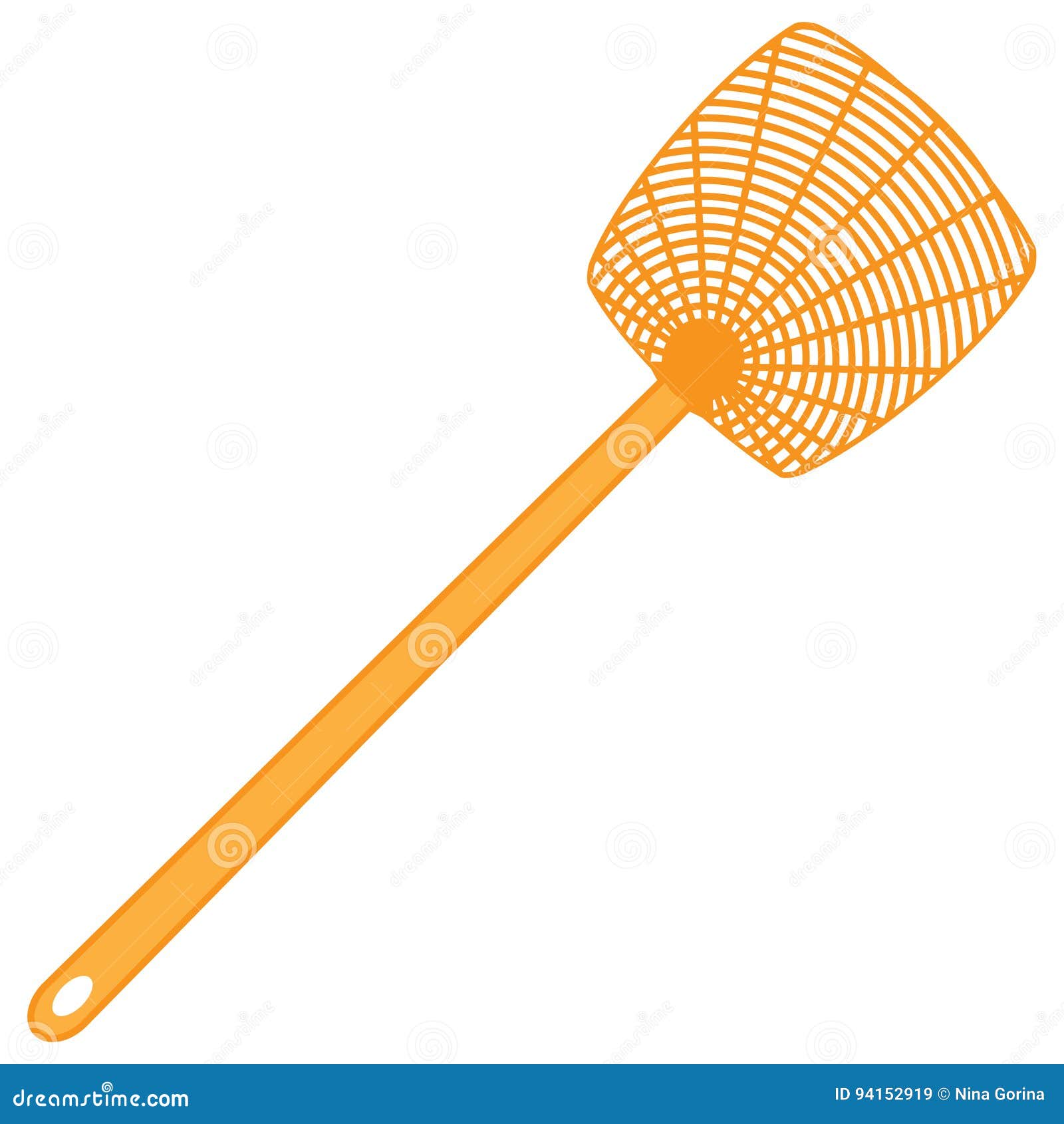 Classic Plastic Fly Swatter Cartoon Vector | CartoonDealer.com #94152919