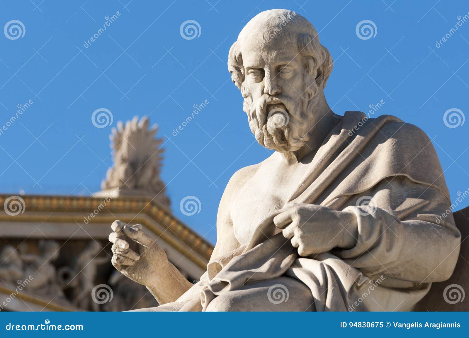 Classic Plato statue stock image. Image of marble, monument - 94830675