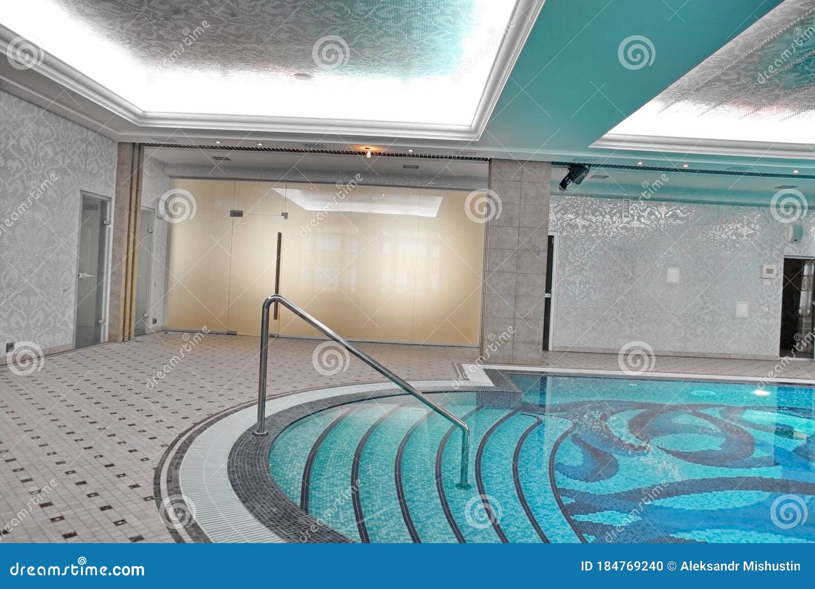 Classic Pool Room stock photo. Image of mosaic, building - 184769240