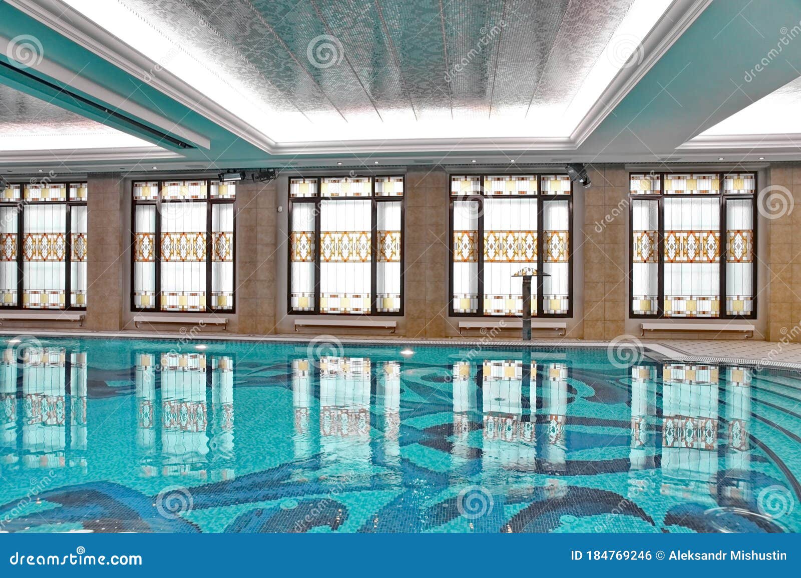 Classic Pool Room stock photo. Image of mosaic, building - 184769246