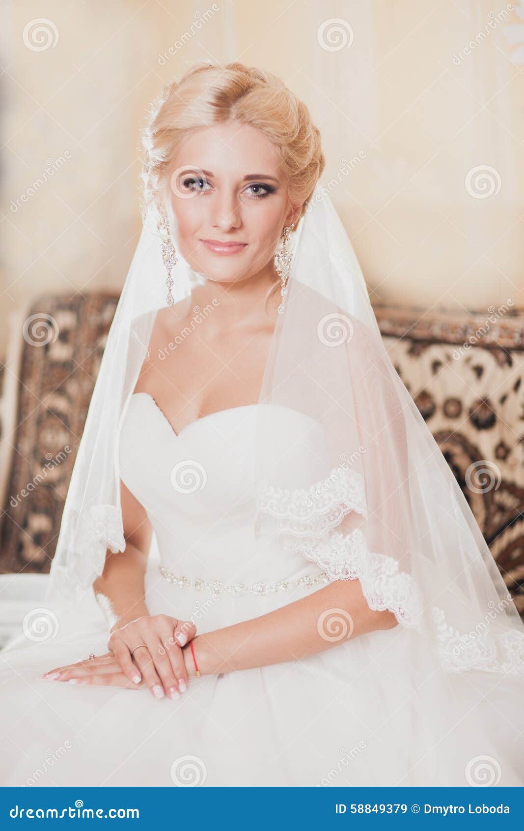 Classic Portrait of the Bride Stock Image - Image of ceremony ...