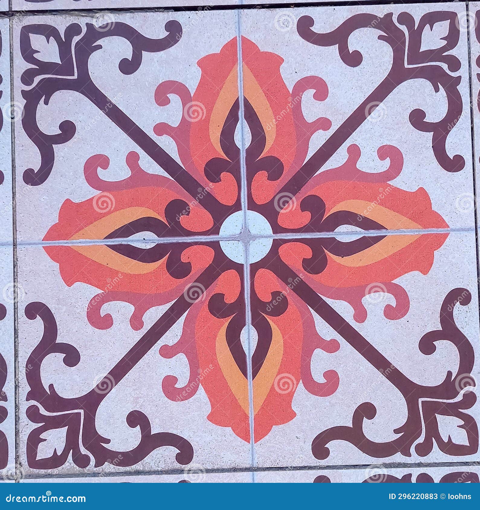 Classic Portugese Granite Tiles Motif Stock Image - Image of italian ...