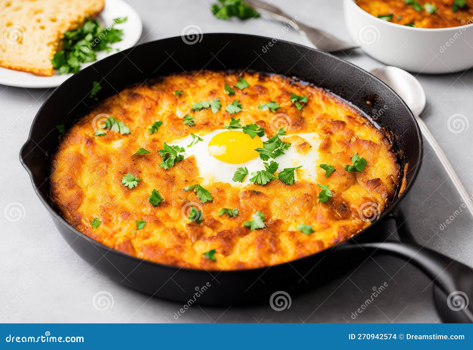 Classic Potato Omelette, Potato Omelette Snack. Spanish Typical Food ...