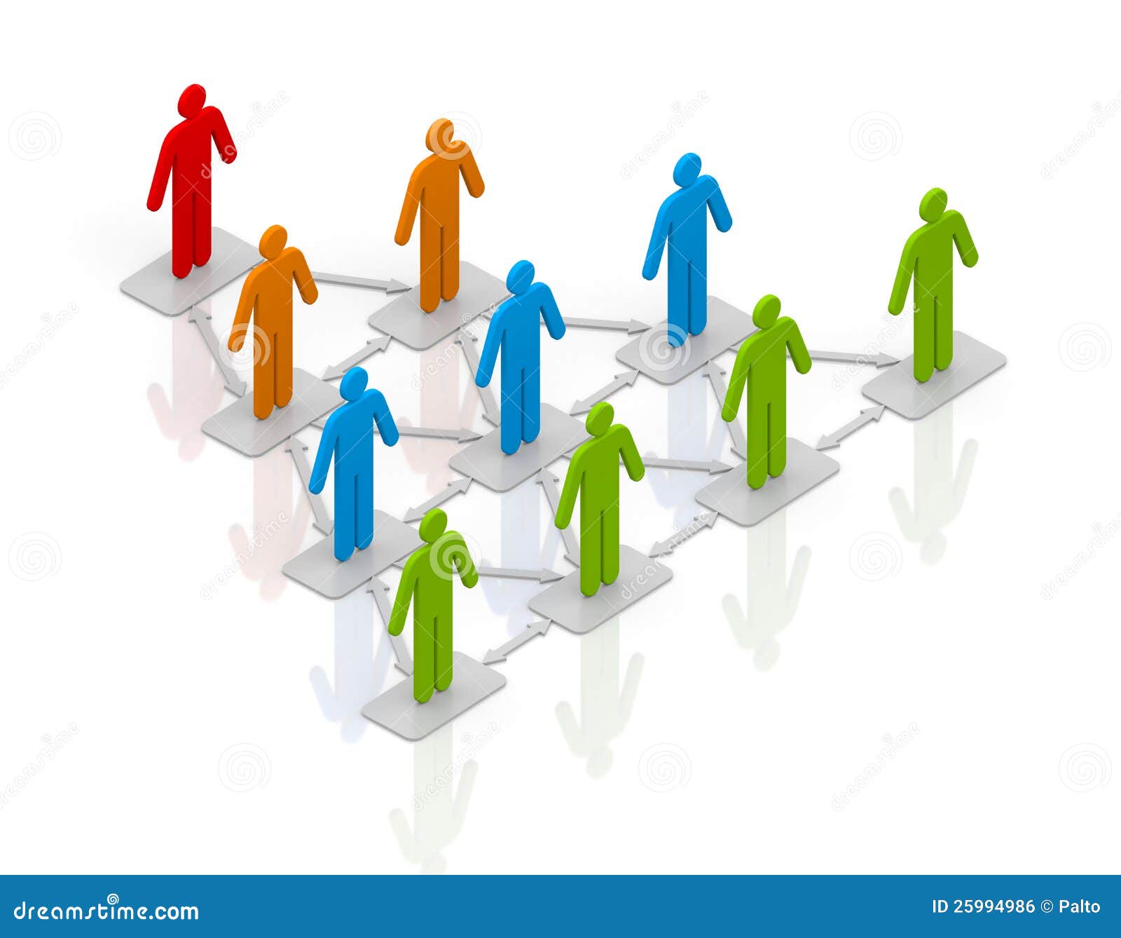 Classic pyramid scheme stock illustration. Illustration of flowchart ...