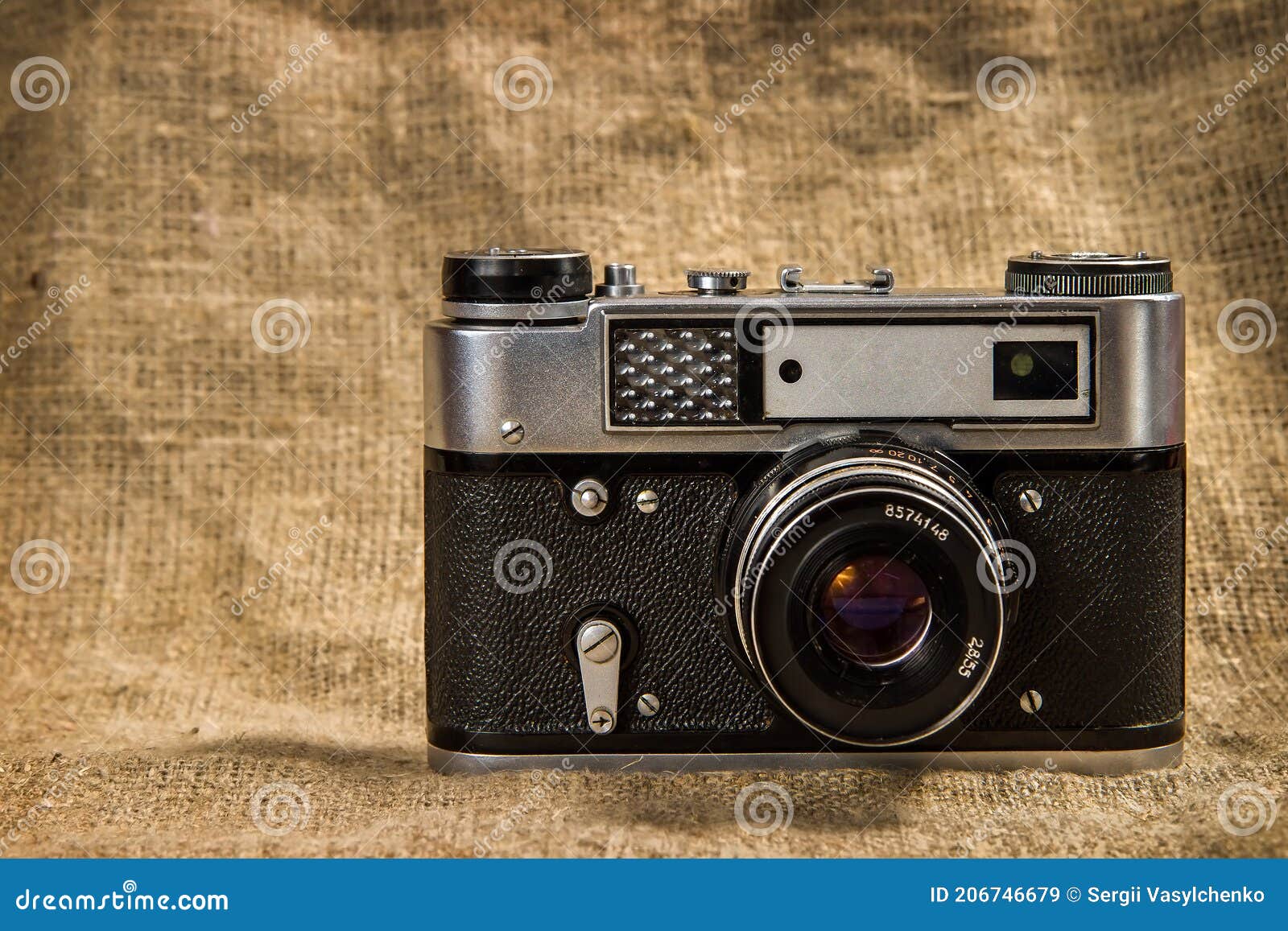 Classic Rangefinder Camera. Stock Image - Image of lens, photograph ...