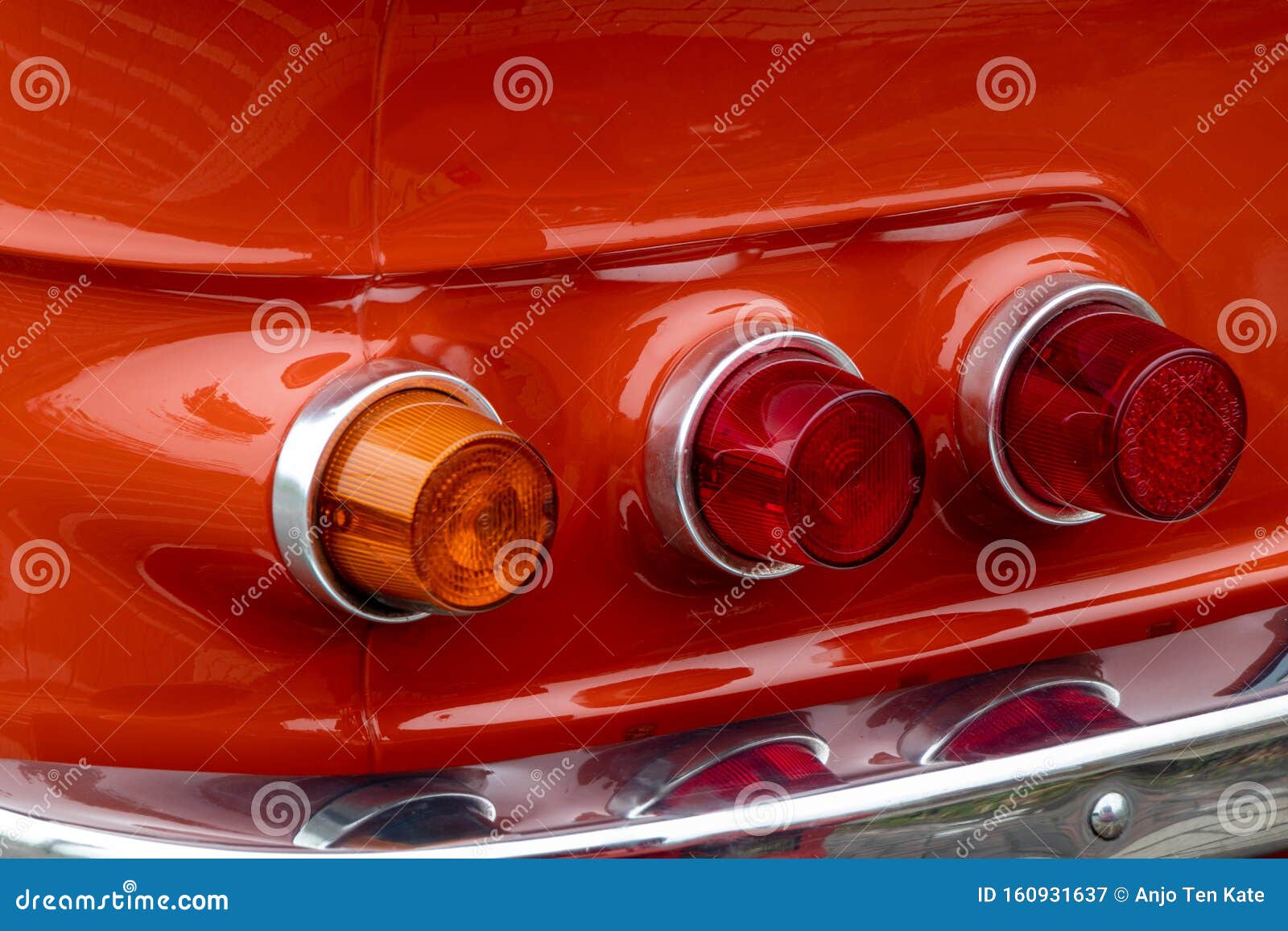 Classic rear lights stock image. Image of seventies - 160931637