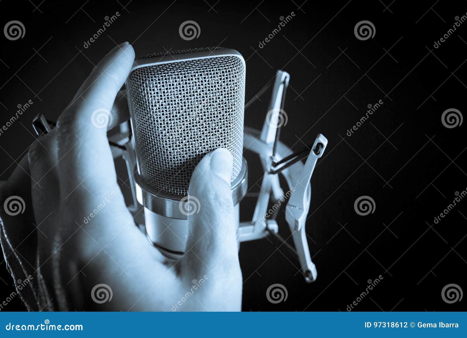 Classic Recording Studio Microphone Stock Photo - Image of condenser ...