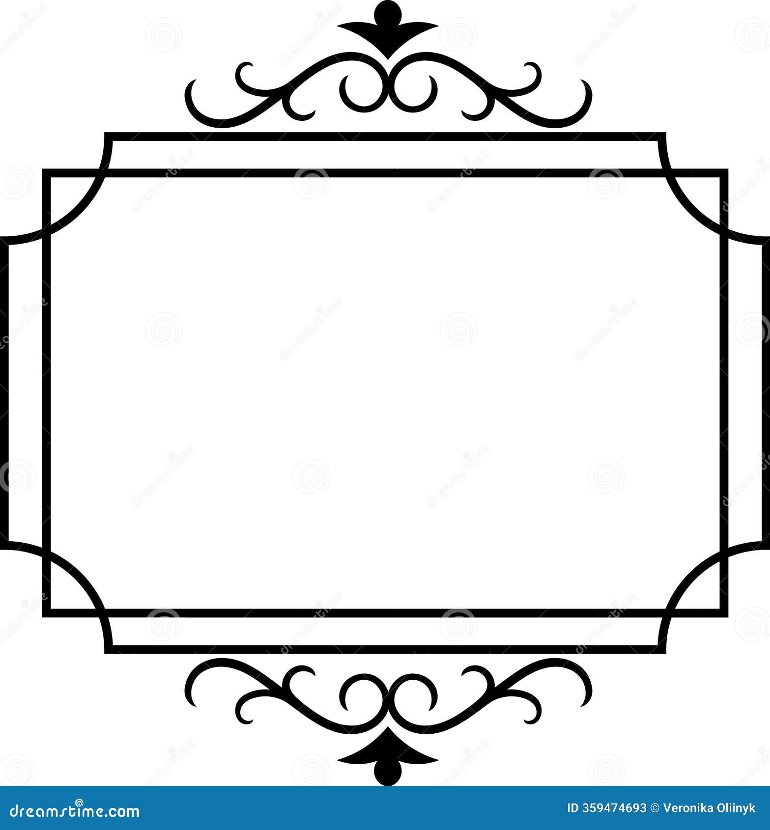 Symmetrical Floral Decorative Dingbats Cartoon Vector | CartoonDealer ...