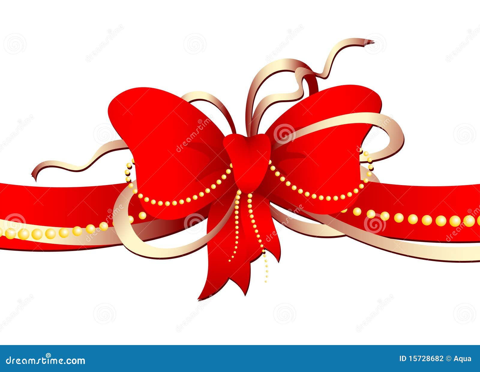 Classic red bow stock vector. Illustration of luxury - 15728682