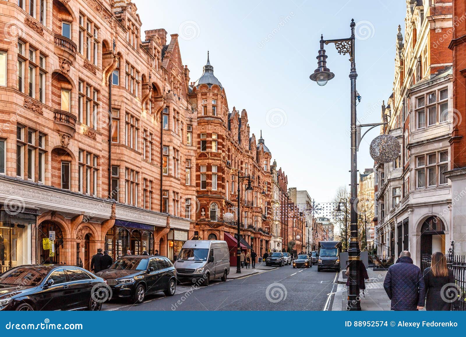 Classic Red Brick Building in Mayfair Editorial Stock Image - Image of ...