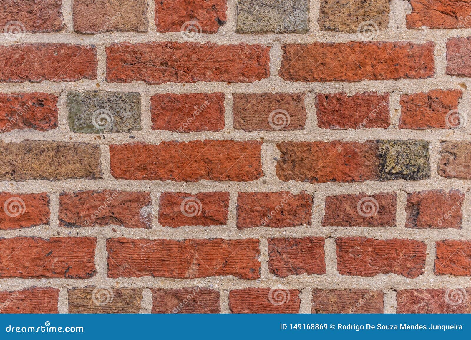 Classic Red Brick wall stock image. Image of structure - 149168869