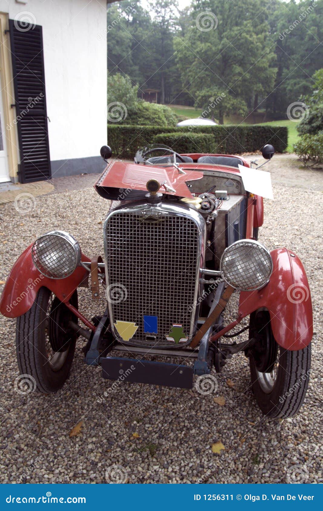Classic red car stock image. Image of autos, cars, antique - 1256311