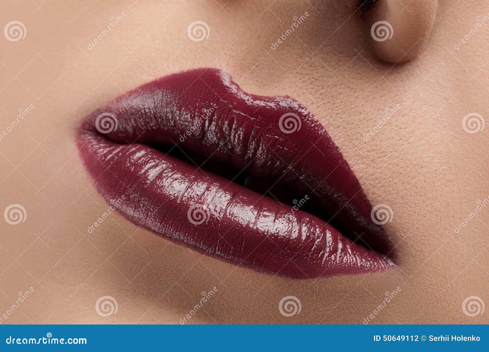 Classic red lips stock photo. Image of face, bright, fashion - 50649112
