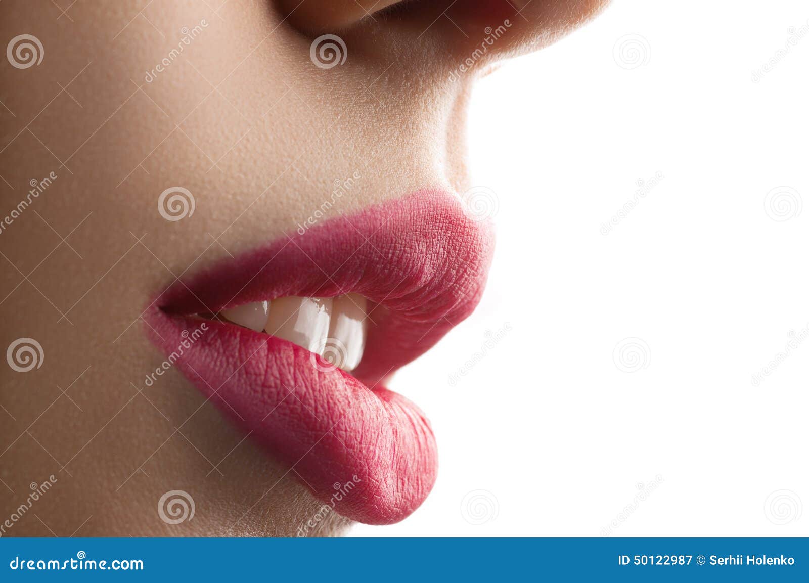 Classic red lips stock image. Image of rich, glossy, erotic - 50122987