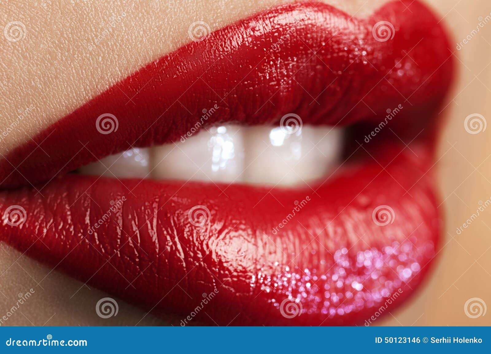 Classic red lips stock photo. Image of paint, beautiful - 50123146