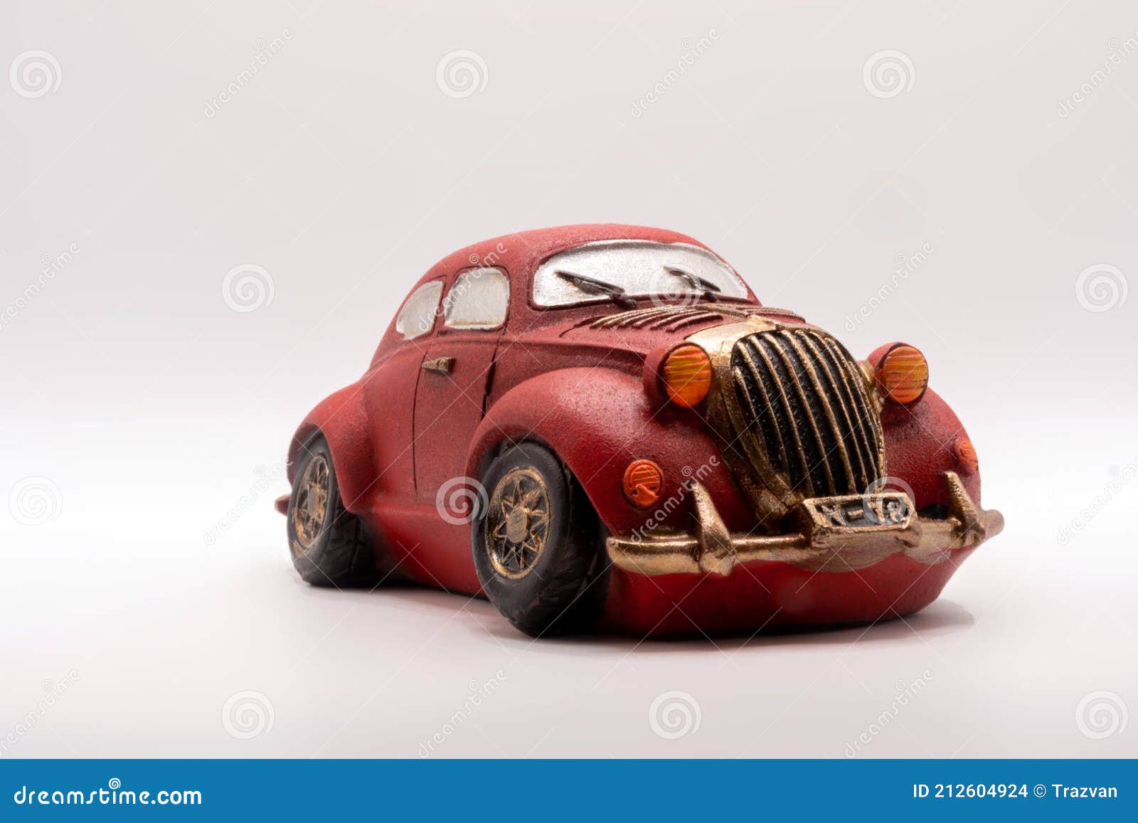 Classic, Red, Miniature Car Model Stock Photo - Image of scale ...