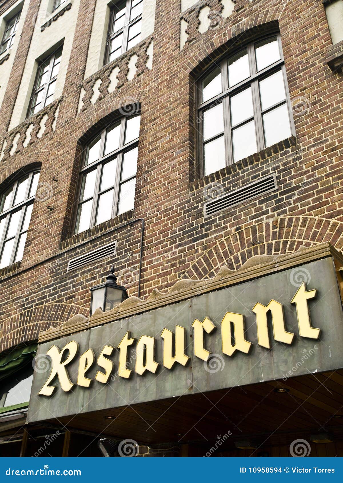 Classic Restaurant stock photo. Image of daybreak, cityscape - 10958594