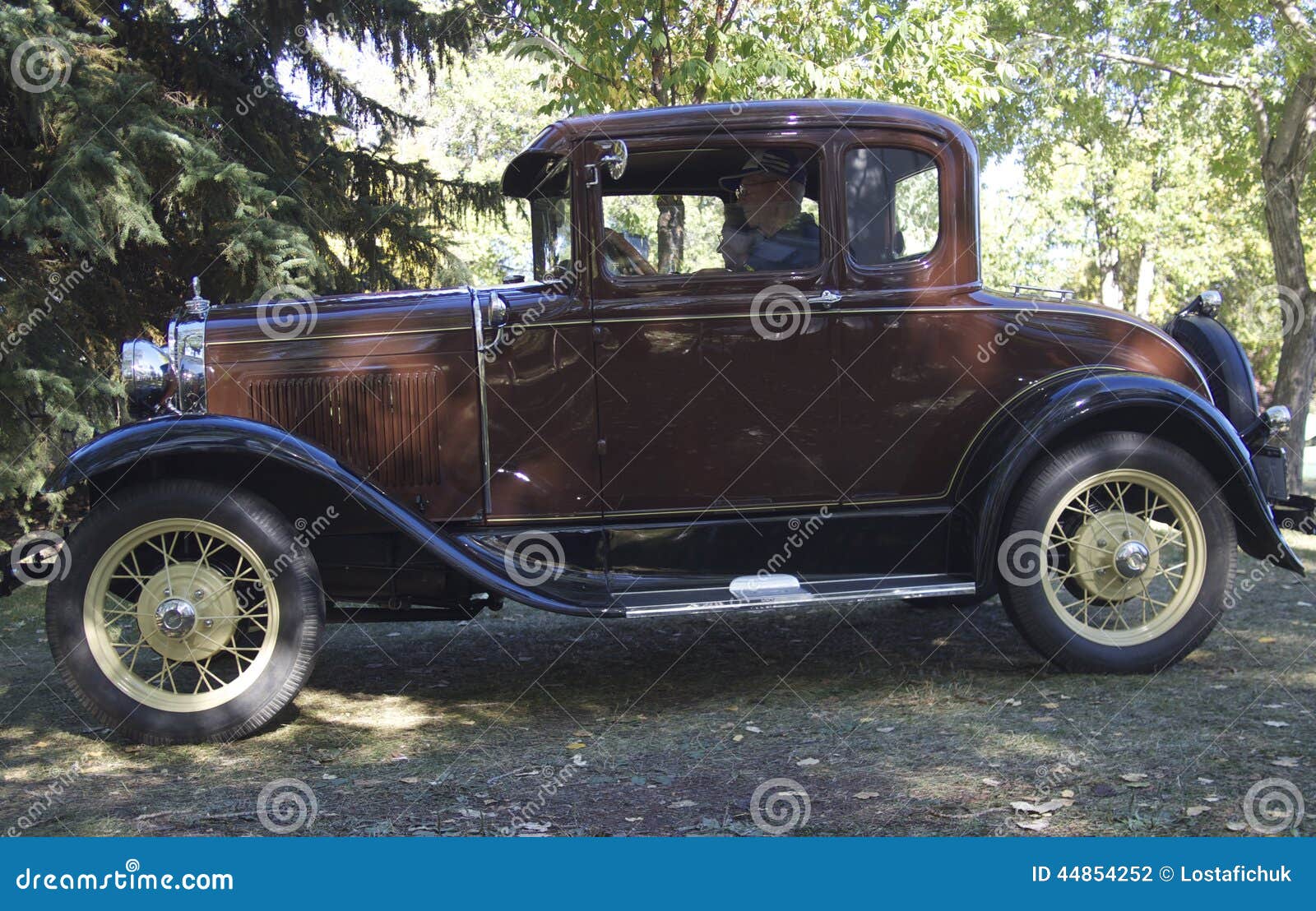 Classic Restored Antique Ford Car Editorial Photography - Image of ...