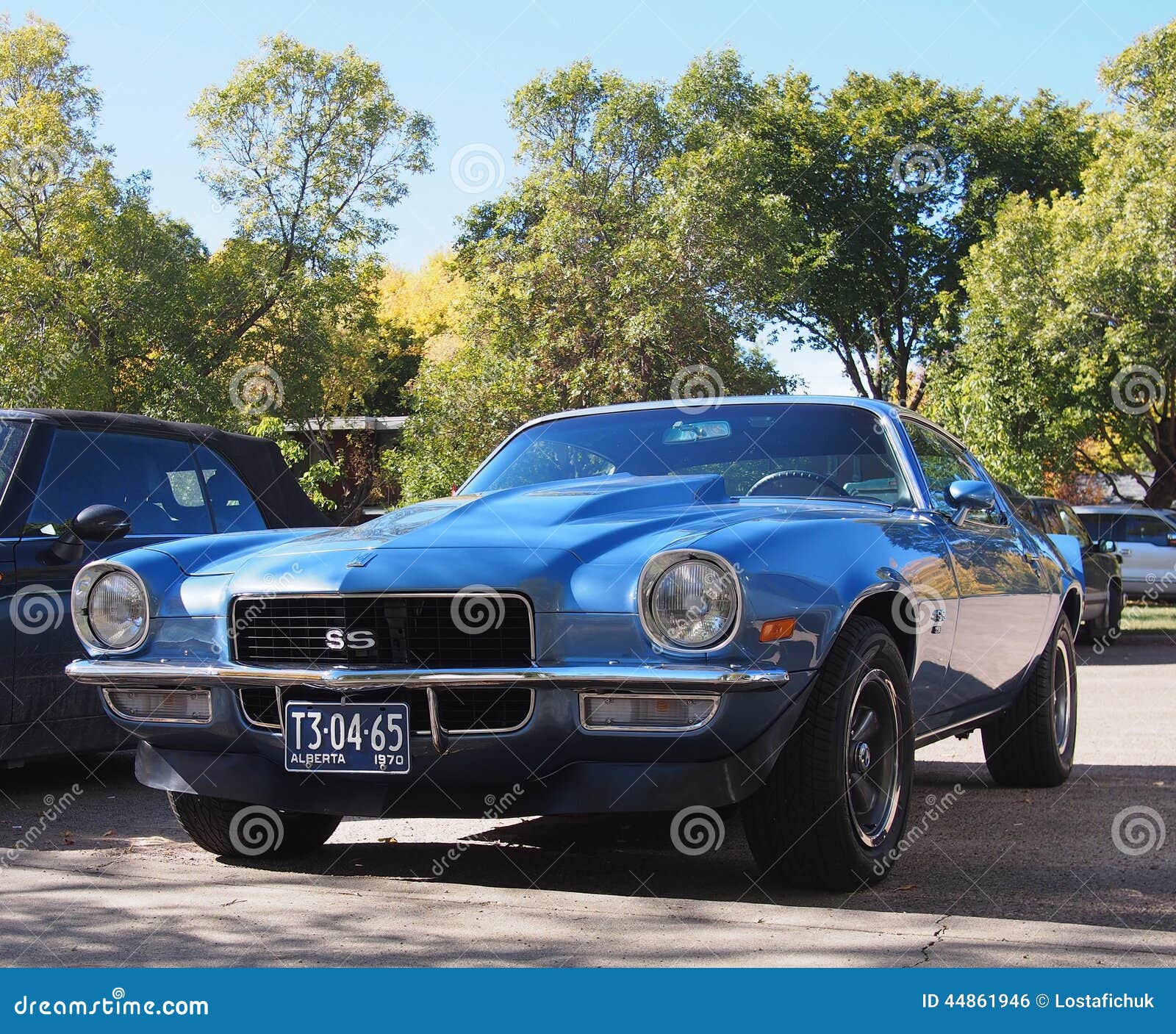 Classic Restored Blue Chevrolet SS Editorial Photo - Image of restored ...