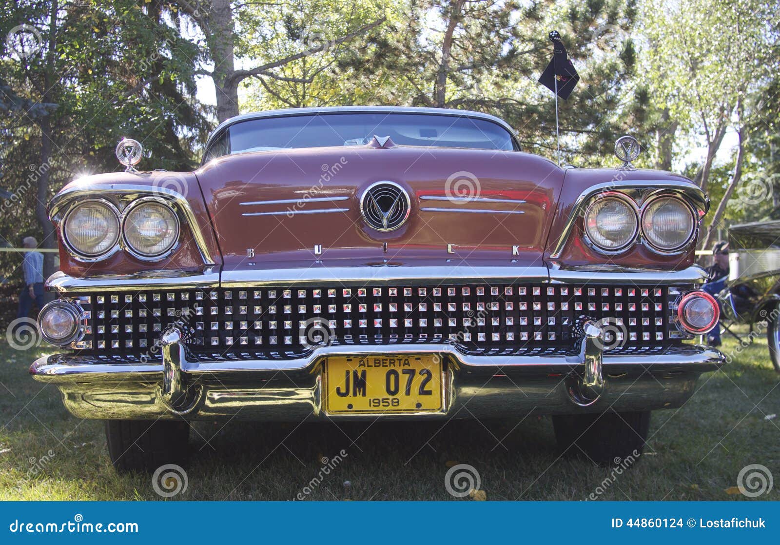 Restored Burgundy Ford Interceptor Ranch Wagon Editorial Photo ...