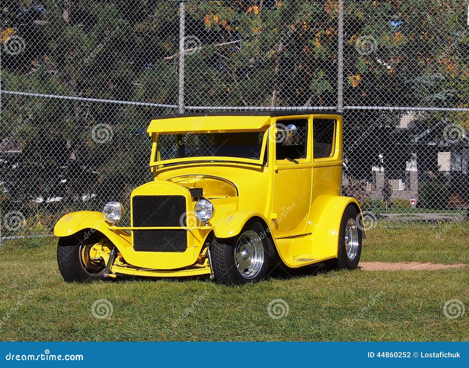 Classic Restored Early Model Yellow Car Editorial Photography - Image ...