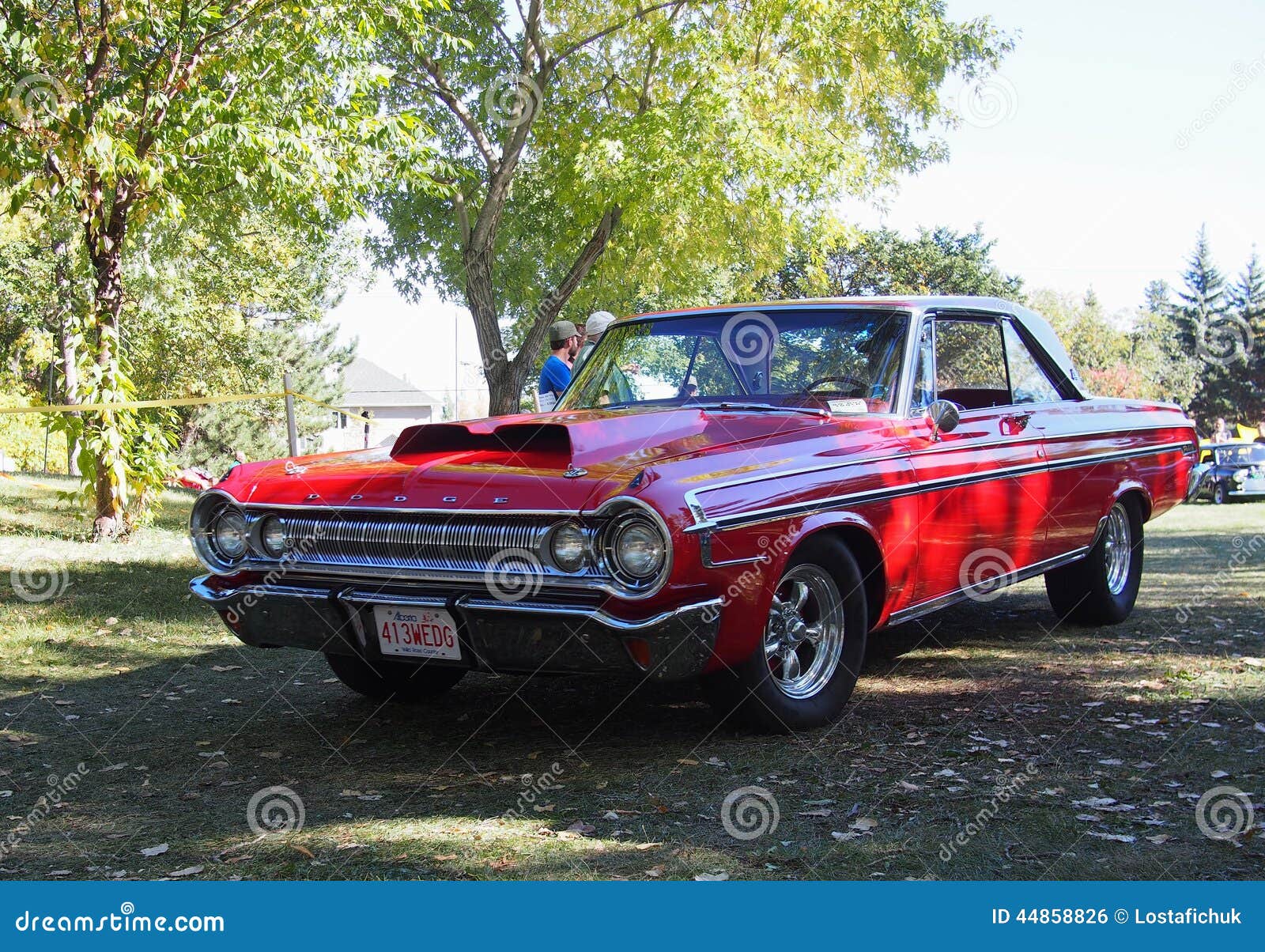 Classic Restored Red Dodge editorial photo. Image of travel - 44858826